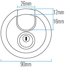 ABUS 26 90 Diskus Padlock